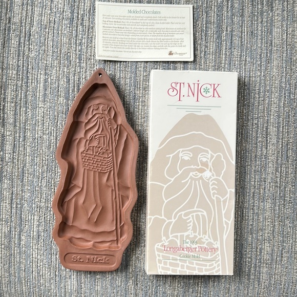 Longaberger | Kitchen | Vintage Longaberger 993 St Nick Cookie Mold ...